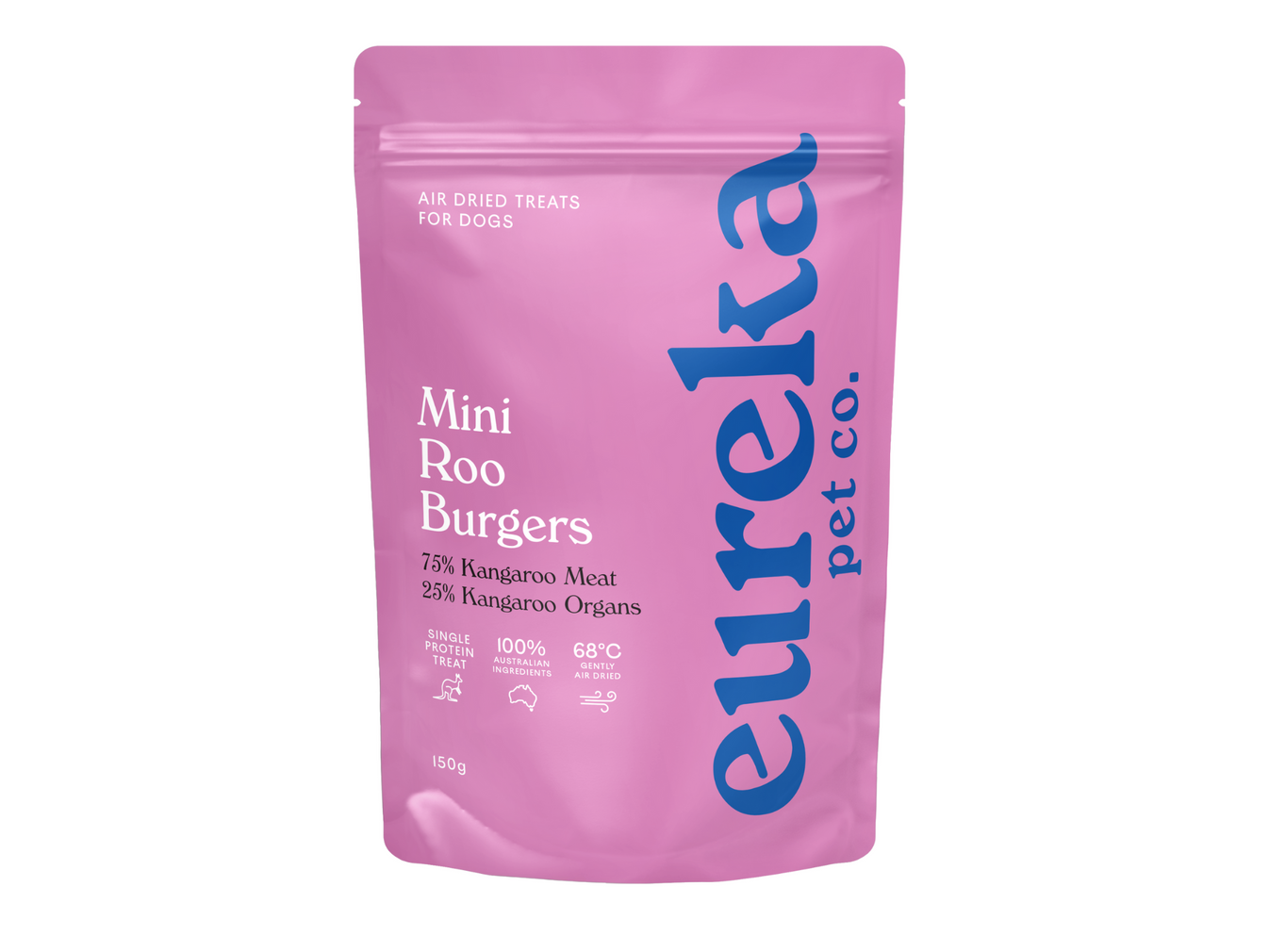 Mini Roo Burgers: Kangaroo Dog Treats | Eureka Pet Co